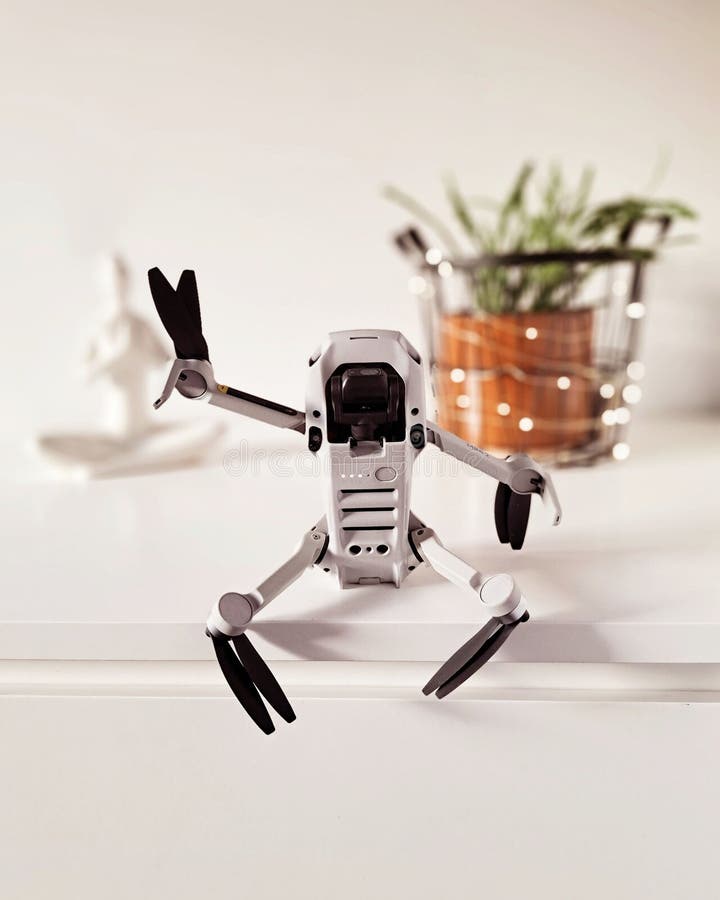 Closeup Shot of a DJI Mini 2 Drone Placed in a Funny Position Editorial ...