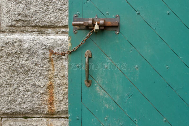 Closeup Shot of a Door Lock Stock Photo - Image of closeup, abstract ...