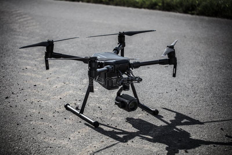 Closeup Shot of a Drone on a Ground Stock Image - Image of propeller ...