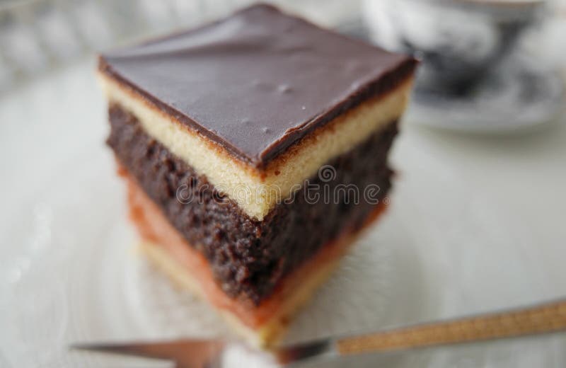 Closeup Shot of an Eskimo Cake Stock Image - Image of pastry, cake ...