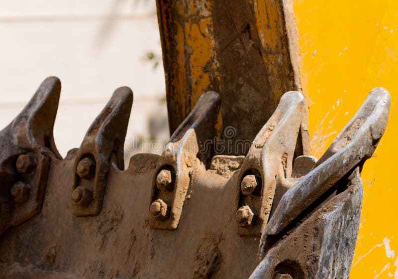 Bucket teeth stock image. Image of excavator, bucket - 27631495