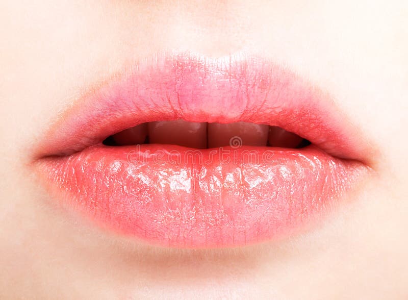 Closeup Shot of Female Lips Stock Image - Image of glamor, mouth: 68516499