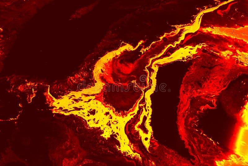 Closeup shot of fire lava stock image. Image of geology - 188435911