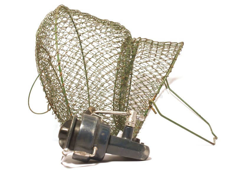 Closeup Shot of Fishing Net Isolated on White Background Stock Photo ...