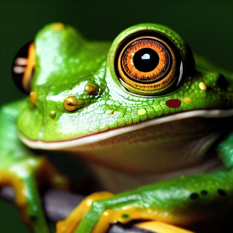 Closeup Shot of a Frog with Big Eyes Stock Photo - Image of animals ...