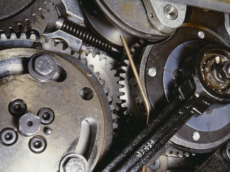 A Closeup Shot of Gears and Cogwheels Stock Image - Image of equipment ...