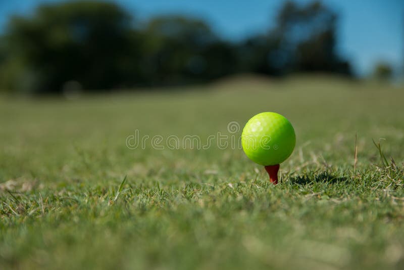 Closeup Shot of a Golf Ball Stock Photo - Image of hobby, closeup ...