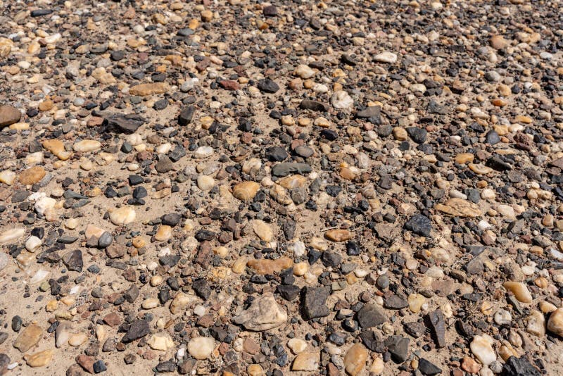 Closeup Shot of Gravel and Pebbles Ground Under Sunlight Stock Image ...