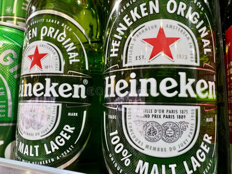 Closeup Shot of Heineken Beer Bottles Editorial Photo - Image of ...