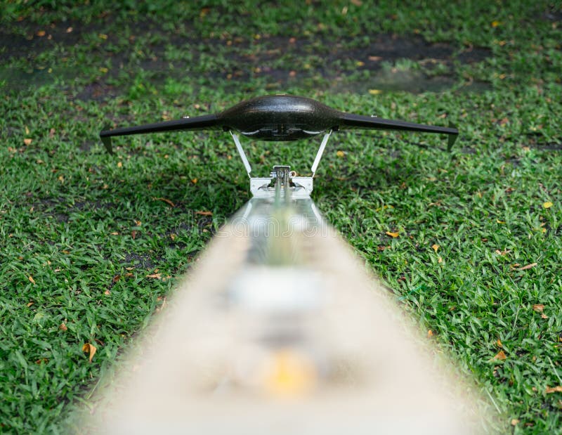 Closeup Shot of a High-tech Flying Drone Device Stock Image - Image of ...