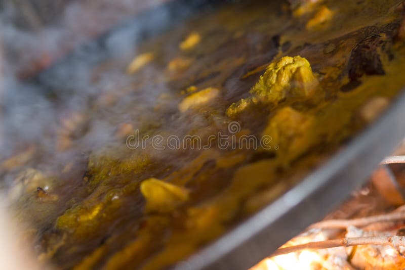 Closeup Shot of a Hot Dish with Steam Stock Image - Image of cooked ...