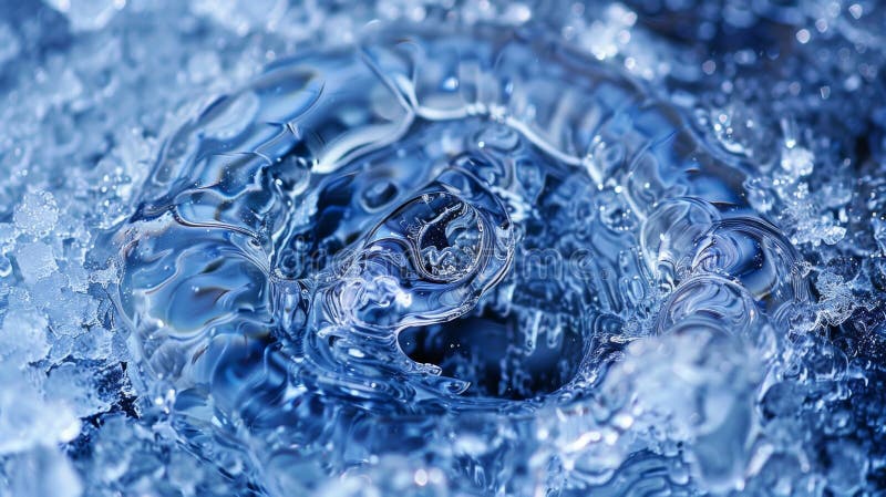 A Closeup Shot of an Ice Circle Showcasing Its Intricate Details and ...