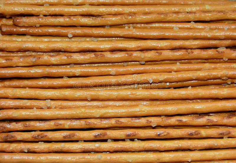 Closeup Shot of Many Salted Sticks Stacked Together Stock Photo - Image ...