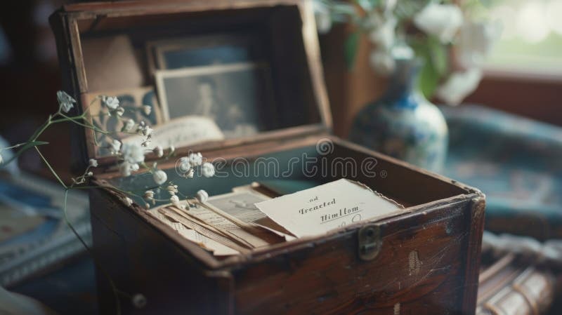 A Closeup Shot of a Memory Box with a Handwritten Label Reading ...