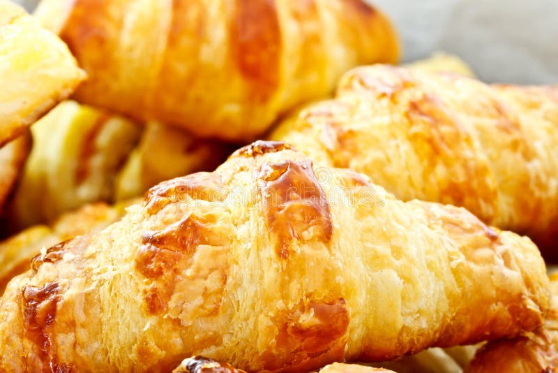 Closeup Shot of Mini Croissants Stock Photo - Image of continental ...