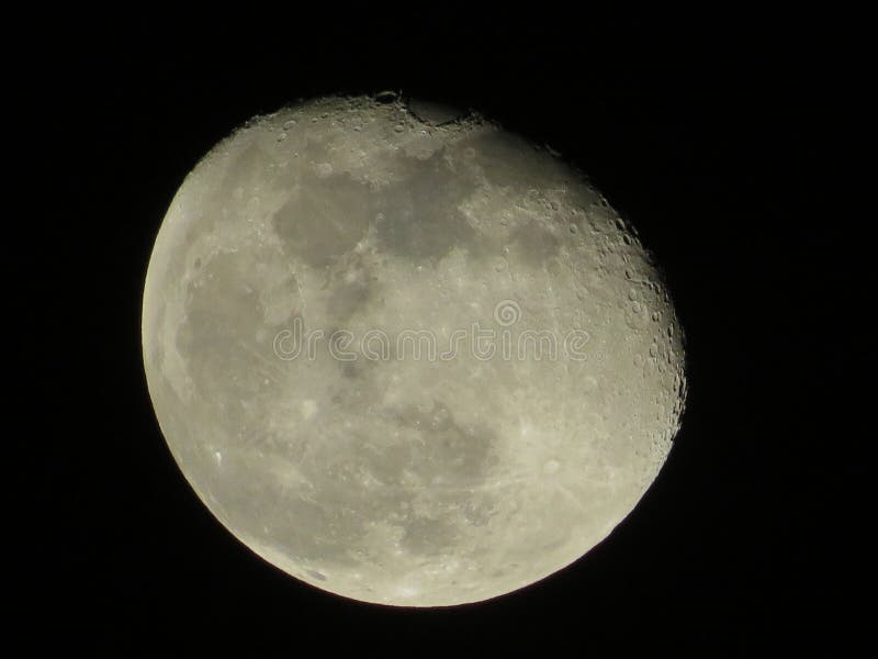 Closeup Shot of the Moon. stock image. Image of midnight - 218971737
