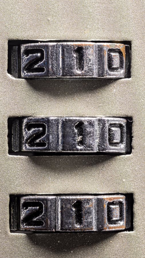 Closeup Shot of the Numbers of a Lock Stock Photo - Image of security ...