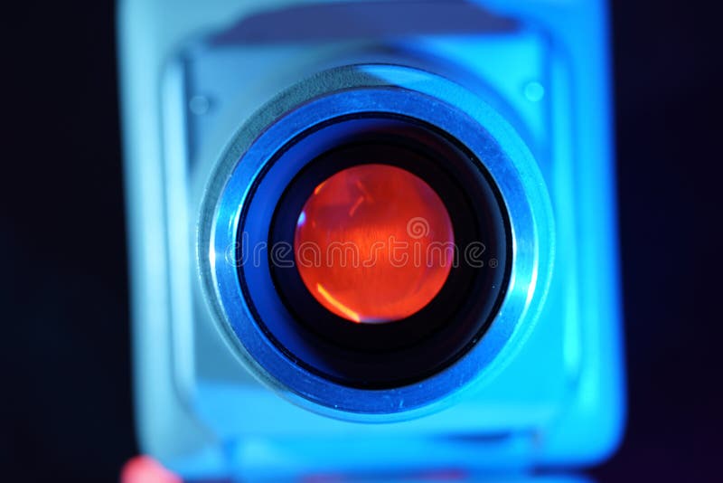 Closeup Shot of Old Slide Projector with Slide Frame Stock Photo ...