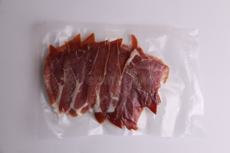 Closeup Shot of Packed Ham on a White Background Stock Photo - Image of ...