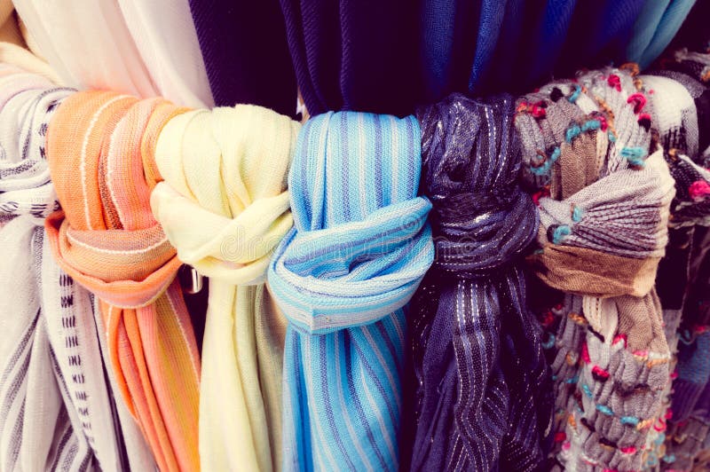 Cashmere pashminas stock photo. Image of hanging, fabric - 17642578