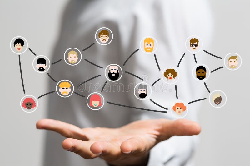 Closeup Shot of a Person Presenting the Virtual Projection of Different ...