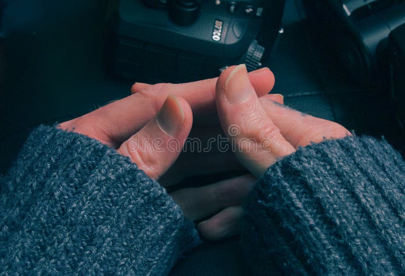 Closeup Shot of Photograph Hands and Digital Camera Stock Photo - Image ...