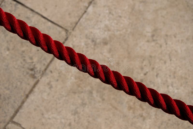 Closeup Shot of a Piece of Red Twisted Rope Outdoors Stock Photo ...