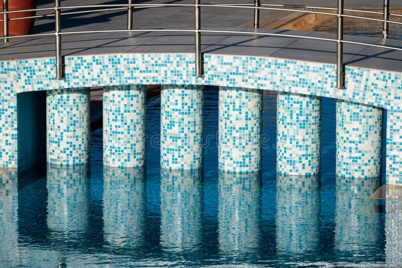 Pool Bridge stock photo. Image of swim, tree, majorca, summer - 191504