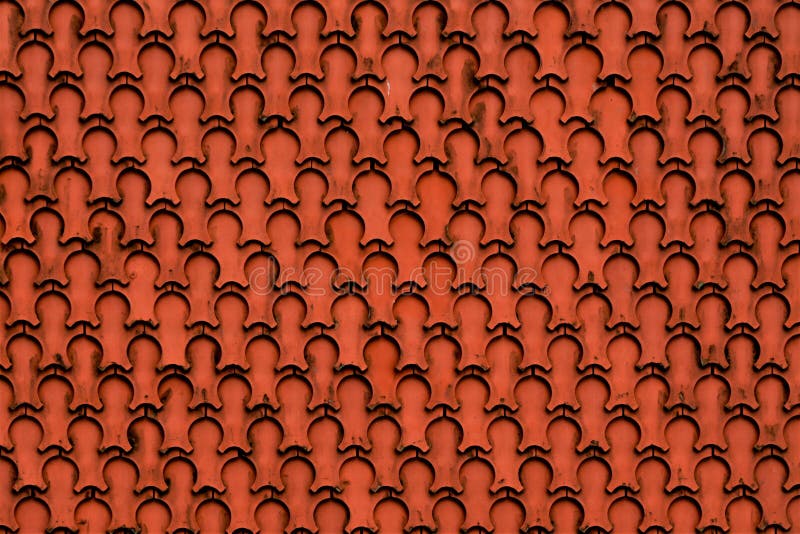 Closeup Shot of a Red Surface with Near-round Patterns Stock Photo ...