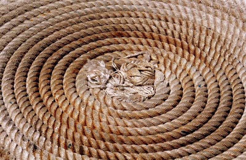 Closeup Shot of a Rope in a Spiral Stock Photo - Image of wallpaper ...