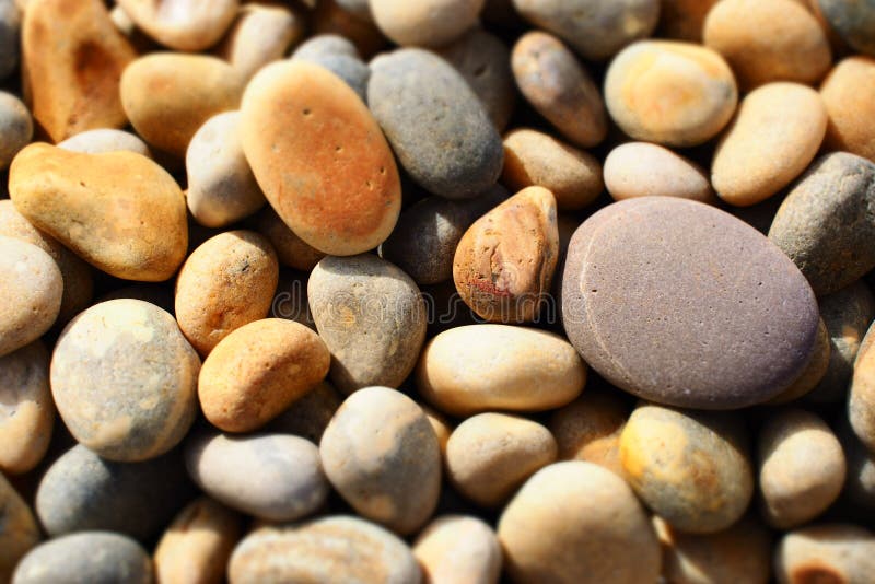 Closeup Shot of Rounded Pebbles on Beach Stock Image - Image of coastal ...