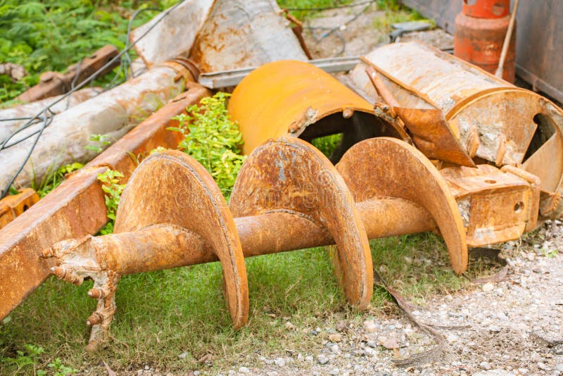 Closeup Shot of a Rusty Old Rigs. Stock Photo - Image of vertical ...