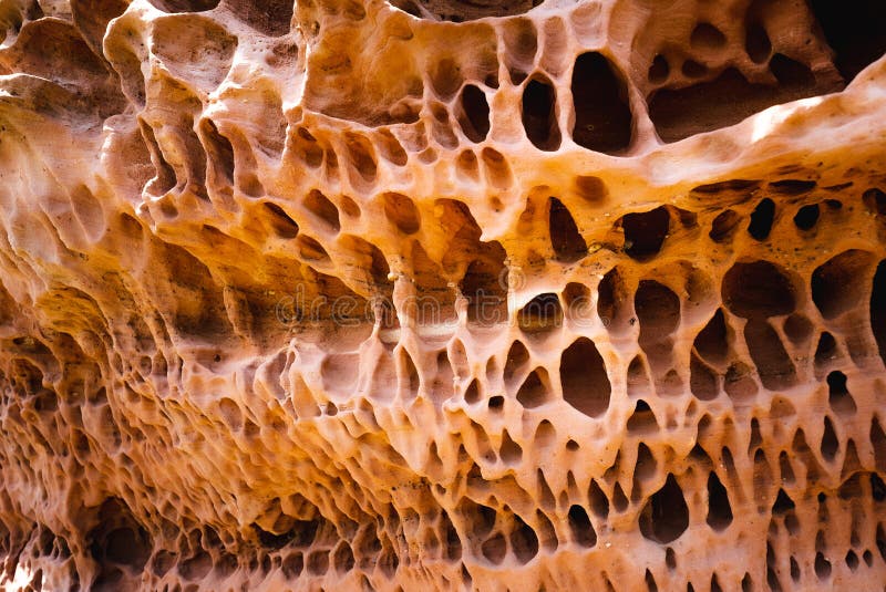 Closeup Shot of a Sandstone Rock Formation Stock Photo - Image of ...