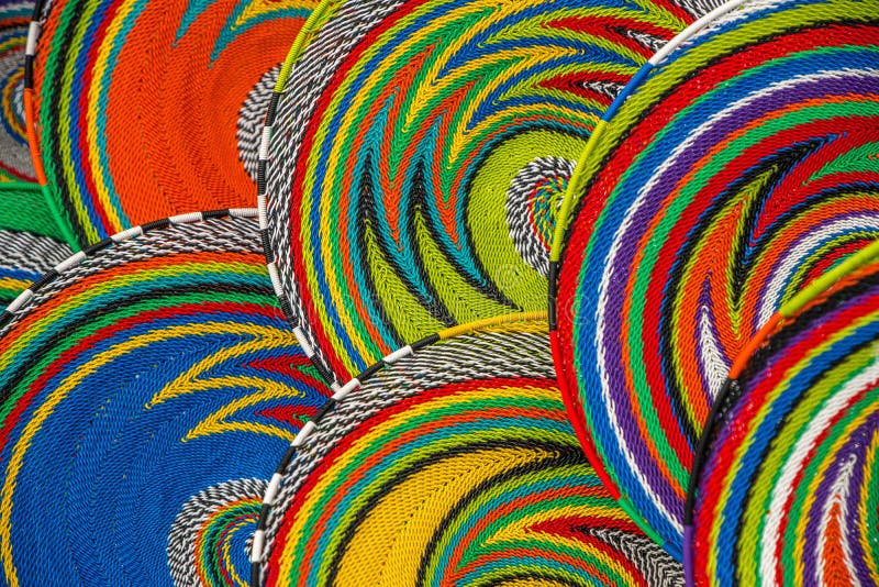 Closeup Shot of Several Multicolored Circular Objects Put Next To Each ...