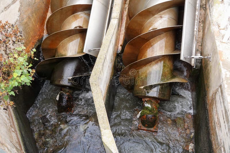 Closeup Shot of a Sewage Inlet Pump Stock Image - Image of industry ...