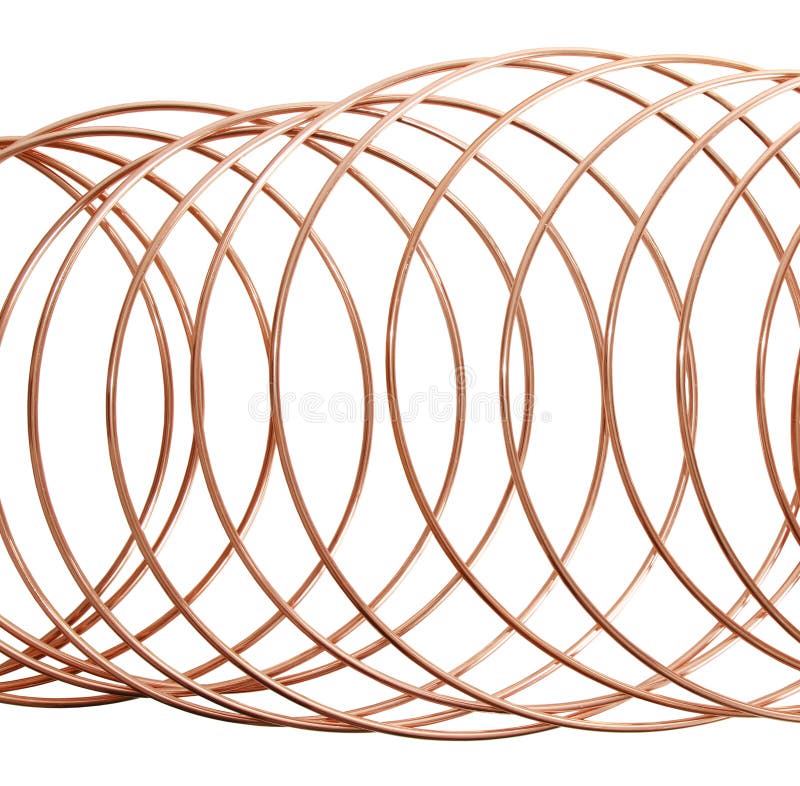 Closeup Shot of Shiny Industrial Copper Wire Stock Image - Image of ...