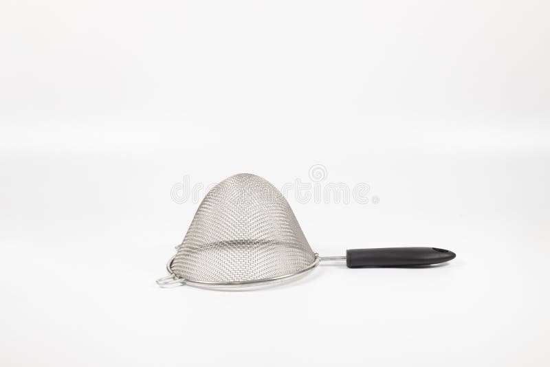 Closeup Shot of a Sieve on White Background Stock Image - Image of ...