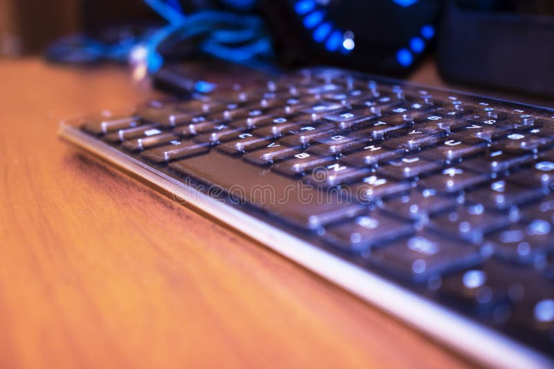 Closeup Shot of Some Computer Equipment Stock Image - Image of keyboard ...