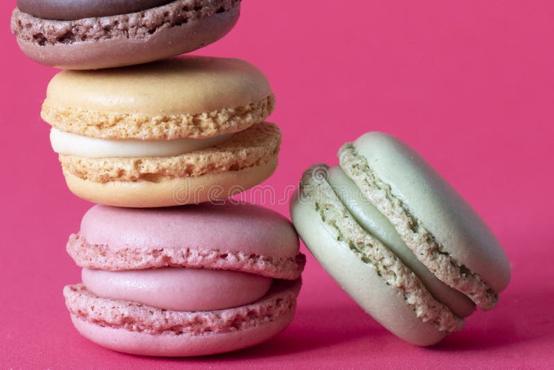 Stack of macaroons stock photo. Image of replica, gift - 48746176