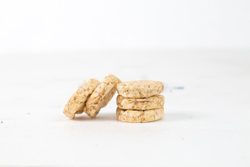 Closeup Shot of a Stack of Pignolia Isolated on a White Background ...