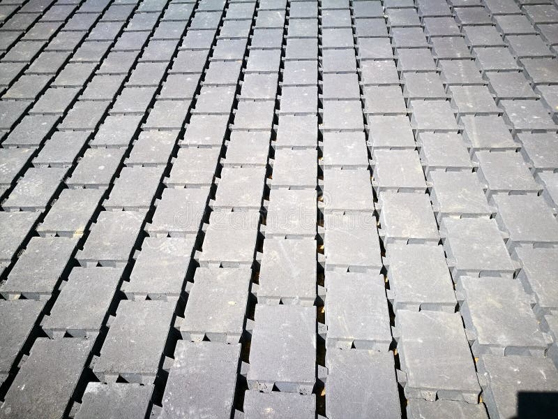 Closeup Shot of Stone Pavement in Perspective Stock Photo - Image of ...
