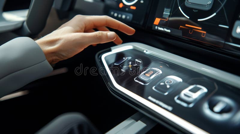 A Closeup Shot of the Systems Gesture Control Feature Allowing the User ...