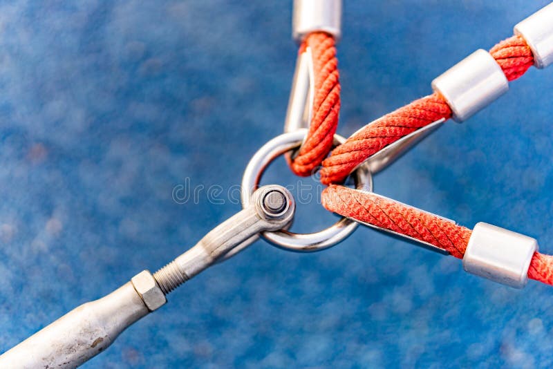 Ropes Attached To Ring in a Harbour Stock Image - Image of boating ...