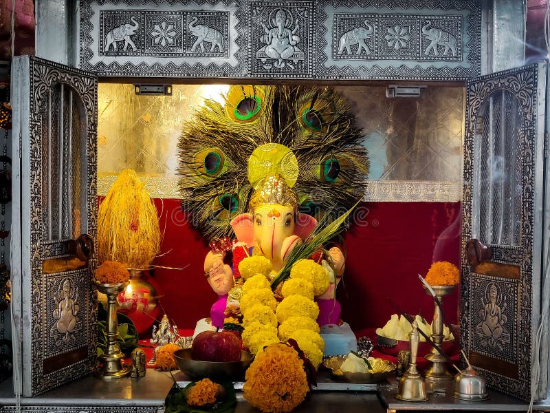 Closeup Shot of a Traditional Indian Setting Stock Image - Image of ...