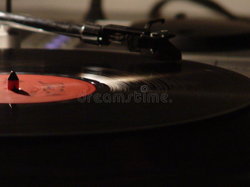 Closeup Shot of a Vinyl Record Player Stock Image - Image of ...