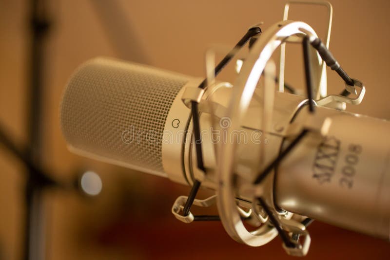 A Microphone and Filter in a Studio Editorial Stock Photo - Image of ...