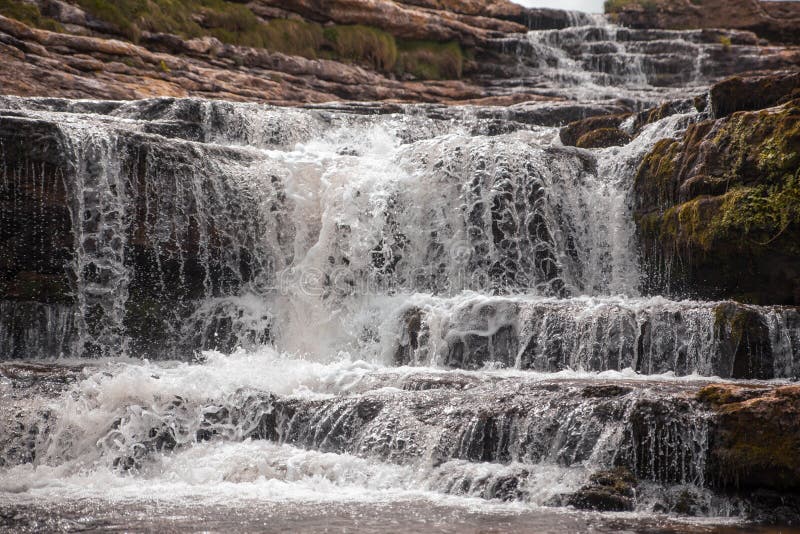 Waterfall on the Stream Le Torrent or Le Torrentfall Cascade Du Torrent ...