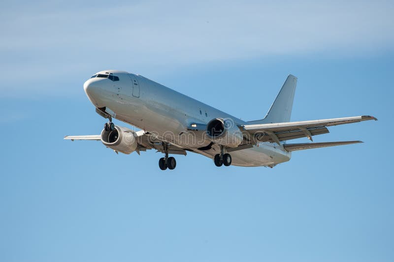 Closeup Shot of a White Airplane Flying Up in the Sky Stock Photo ...