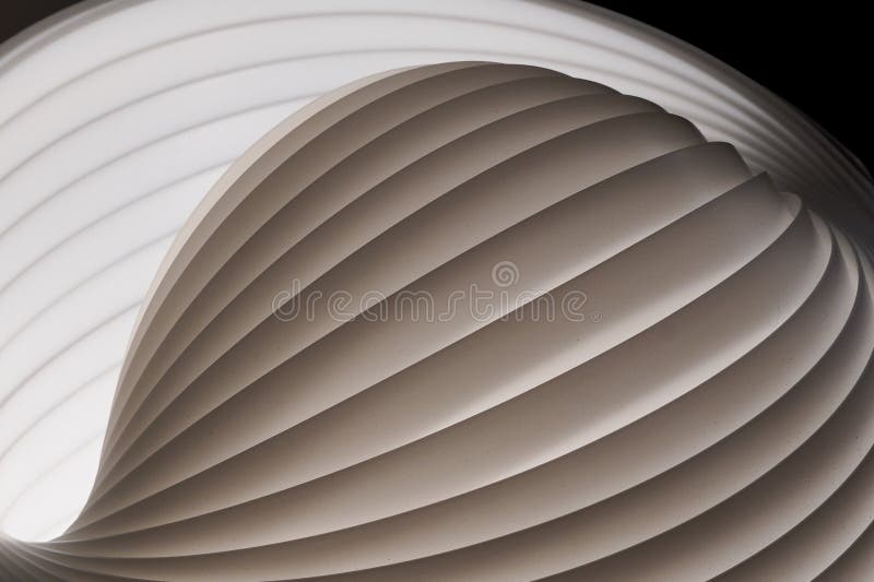 Closeup Shot of a White Paper Structure with Geometric Forms Stock ...