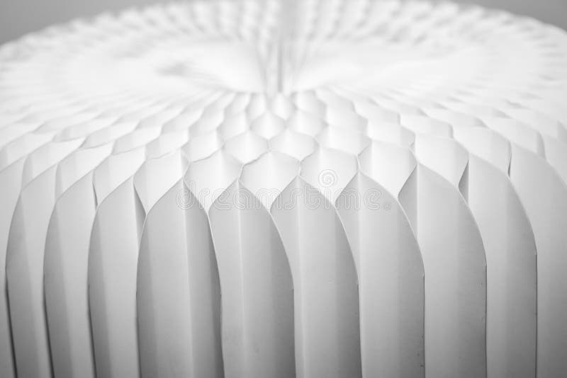 Closeup Shot of a White Paper Structure with Geometric Forms Stock ...
